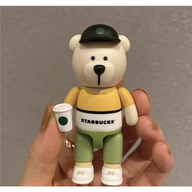 ☕️Starbucks Bear Mini Model 2020 Action Figurines Tennis Coffe Cup ...