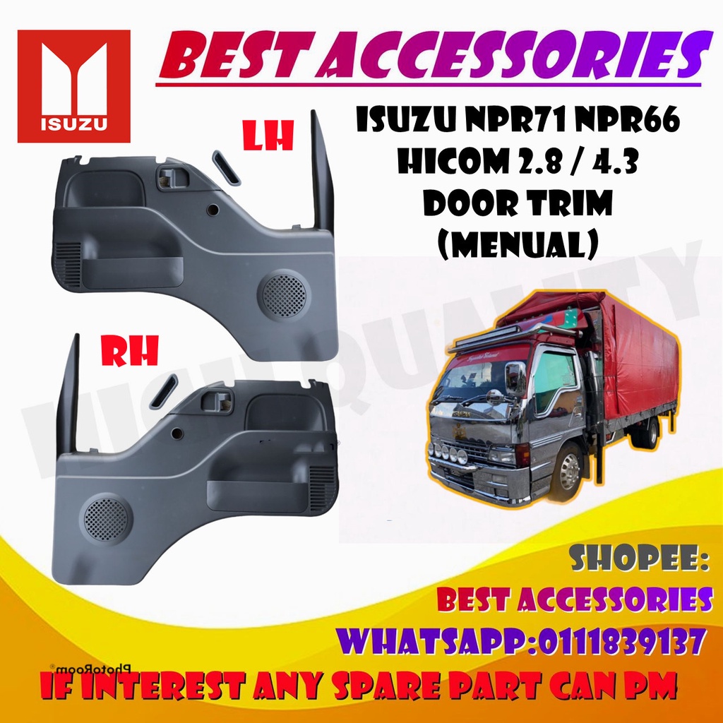 ISUZU NPR71 / NPR66 / HICOM 2.8 (1 TON) 4.3 (3 TON) DOOR TRIM (AUTO ...