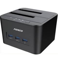 FIDECO DUAL DOCK USB3.0 SATA OFFLINE CLONE HDD DOCKING WITH USB3.0 HUB (YPZ04-S2H-U3) | Shopee ...