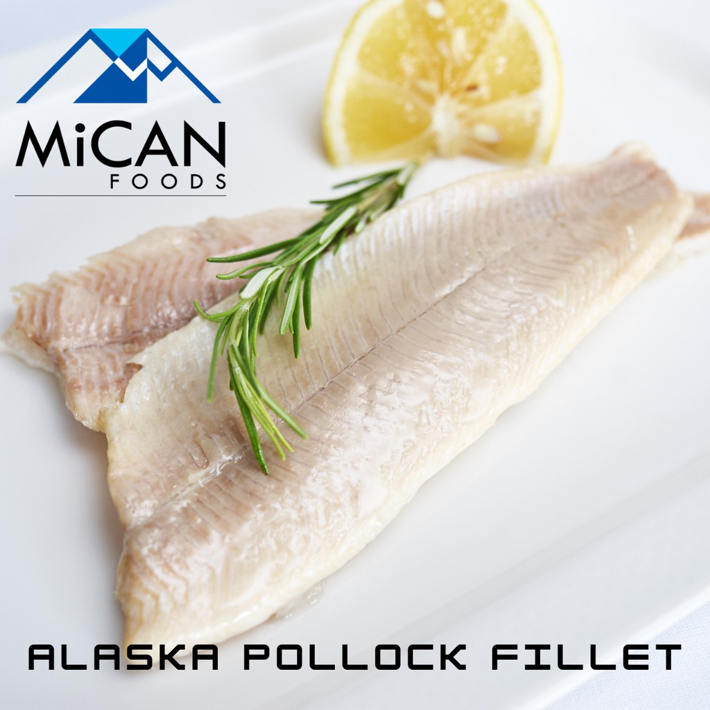 MiCAN FOODS Alaska Pollock Fish Fillet ( frozen seafood, 2 kg ...