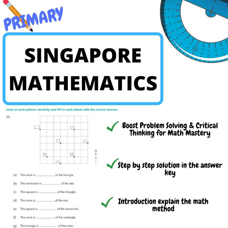 M11 Primary Singapore Mathematics Math Grade 2 - Grade 5 with answer ...
