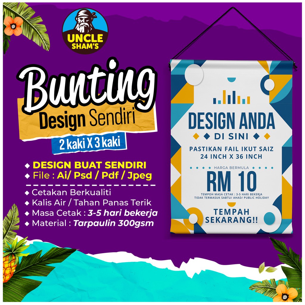 Bunting Design Sendiri: Solusi Cetak Berkualitas dengan Penawaran ...