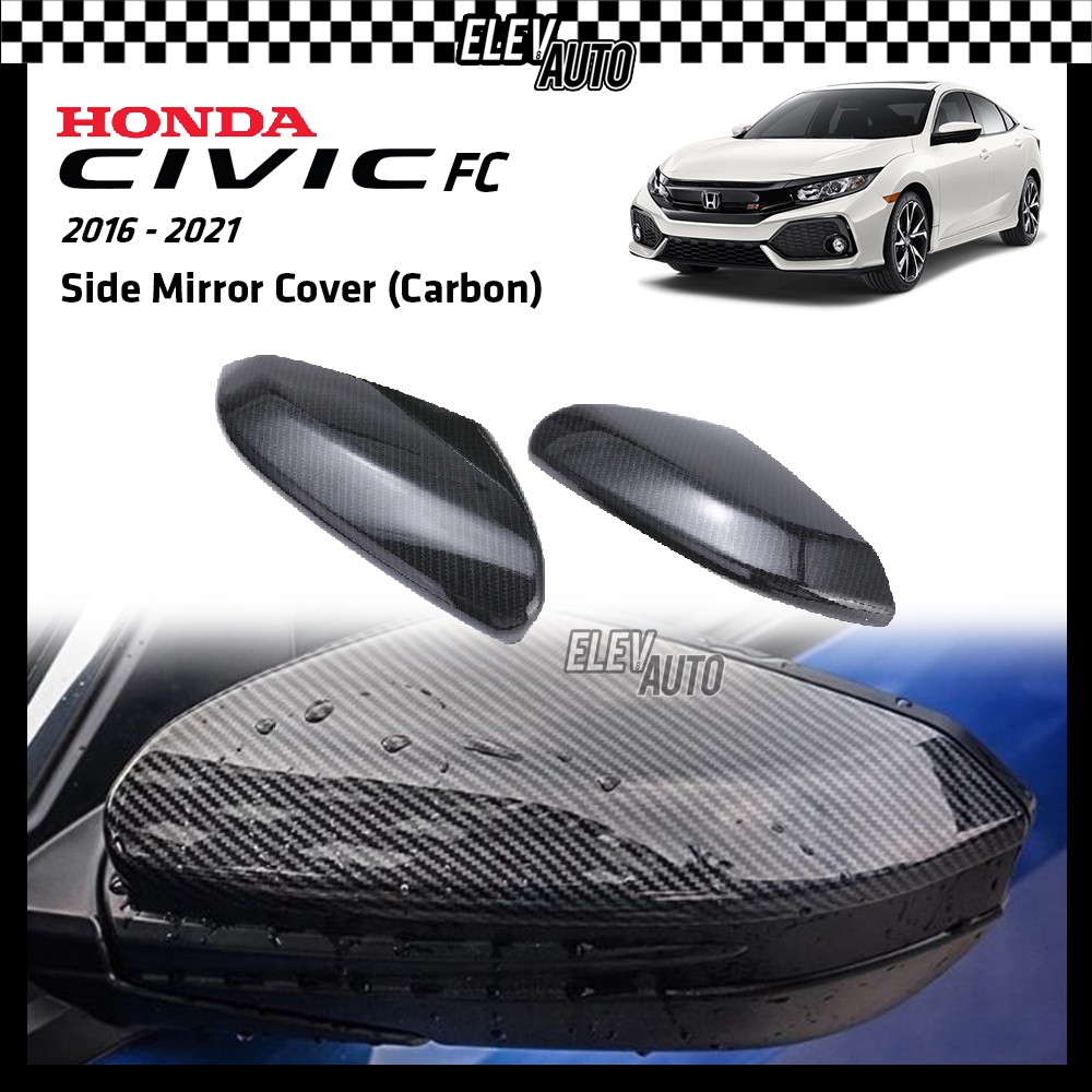 Honda Civic FC 2016 - 2021 CARBON Side Mirror Cover Trim Bodykit ...