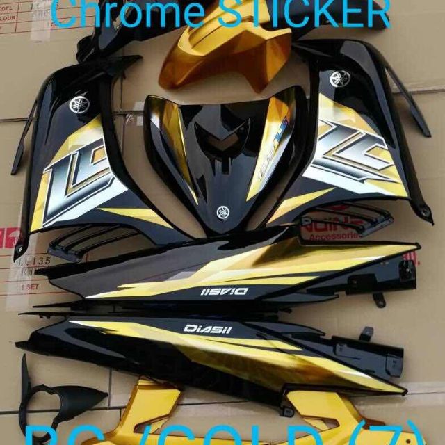 LC135 COVER SET HLD V2 V3 V4 V5 CHROME STICKER | Shopee Malaysia