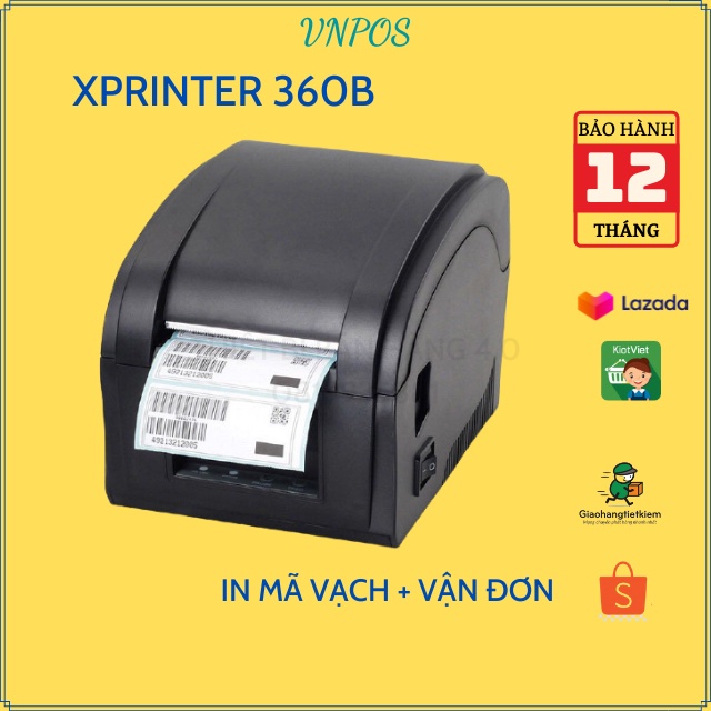 Xprinter 360B Printer Bill of lading, GHN, Shopee, GHTK, E-commerce ...