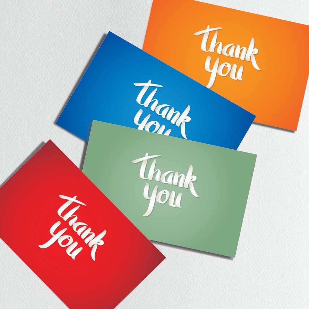 Simple Thank you card. TQ Card. Full Color printing. | Shopee Malaysia