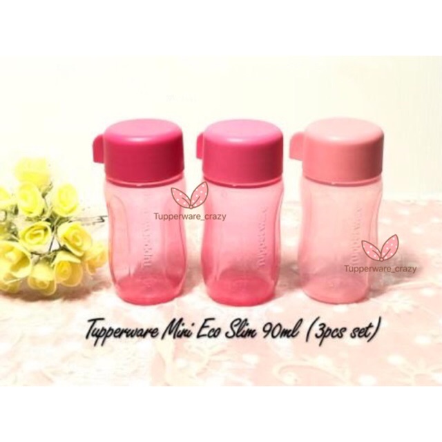 Tupperware Mini Eco Slim 90ml- 3pcs set (Limited edition) | Shopee Malaysia