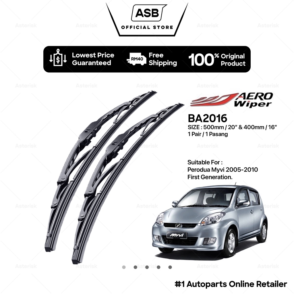 Wiper Blade 20"/16" | PERODUA MYVI | Shopee Malaysia