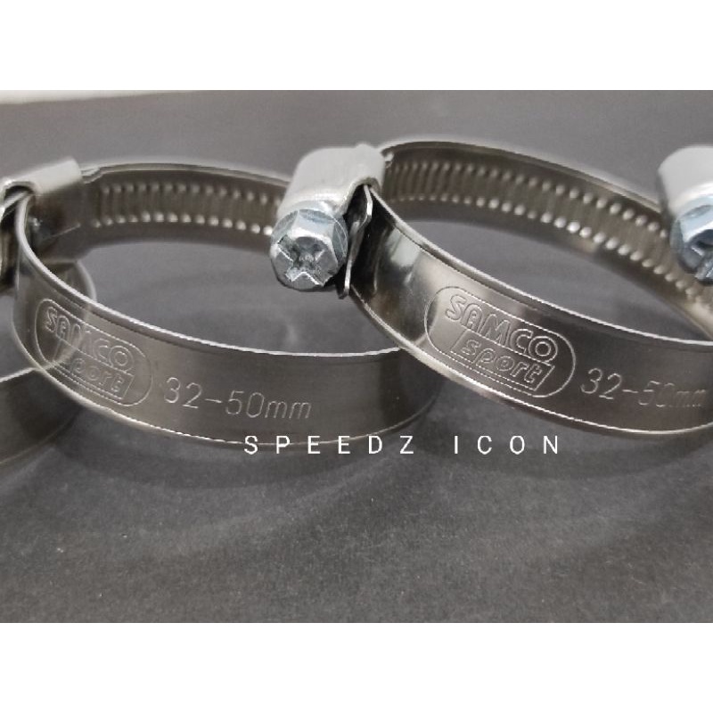 Klip Paip Getah SAMCO Sport Thick 304 Stainless Steel Anti Cut Edge ...