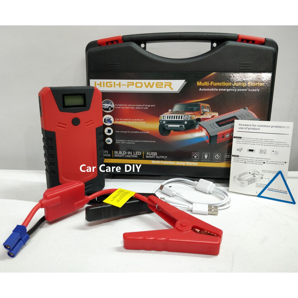 High Power 69800mAh M2 Multi function Portable Car Jump Starter Power ...