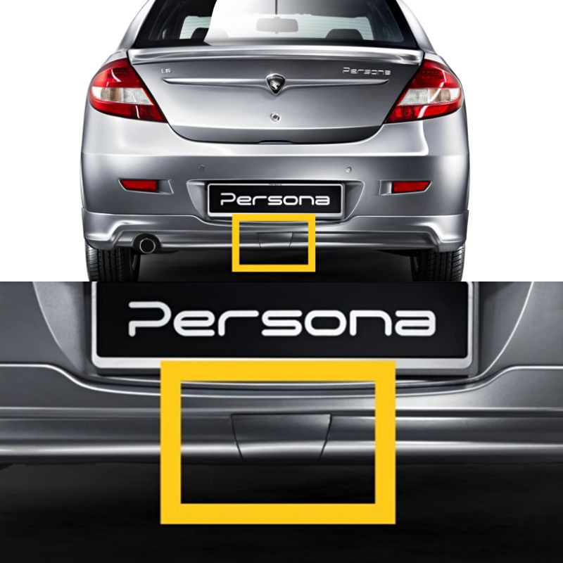 PROTON PERSONA ELEGANCE ORIGINAL REAR BUMPER SKIRT TOWING COVER ...