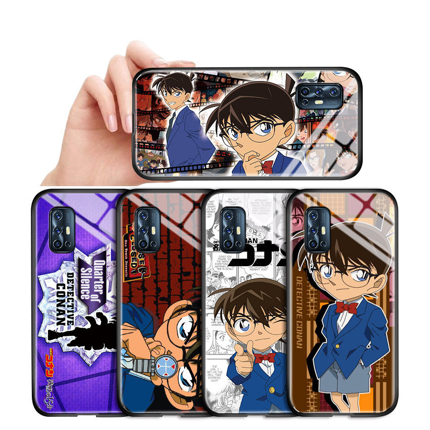 VIVO V21 V19 V20 Pro SE 2021 5G Anime Detective Conan Casing Glass ...
