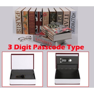SIMPLYBEST Secret Safety Box Book Safe Passcode Hidden Storage Anti ...