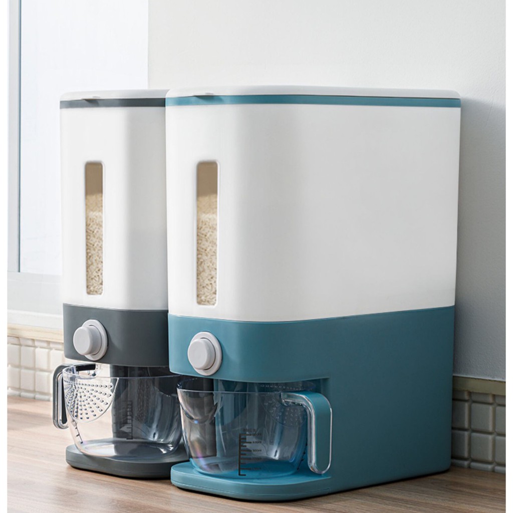 Automatic Rice Dispenser with Rinsing Cup | Shopee Malaysia