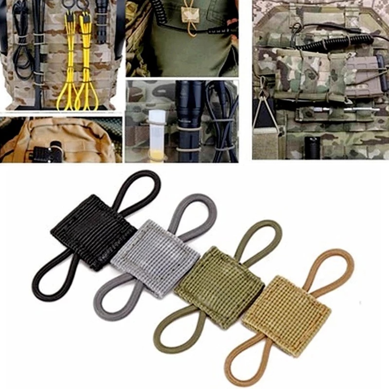 Tactical MOLLE Elastic Molle Ribbon Buckle Tactical Binding Retainer ...