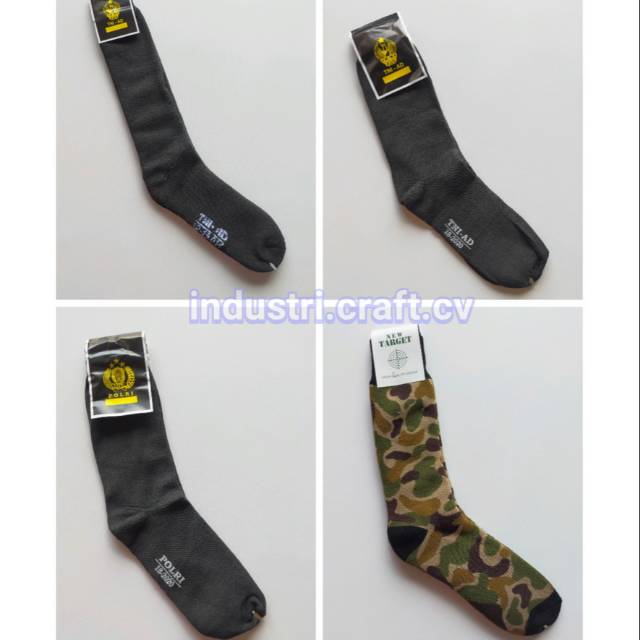 HITAM Thick PDL And PDH Socks/Daily Black Socks TNI POLRI SECURITY ...