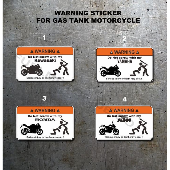 Nmac pcx Motorcycle Tank Warning Sticker etc | Shopee Malaysia