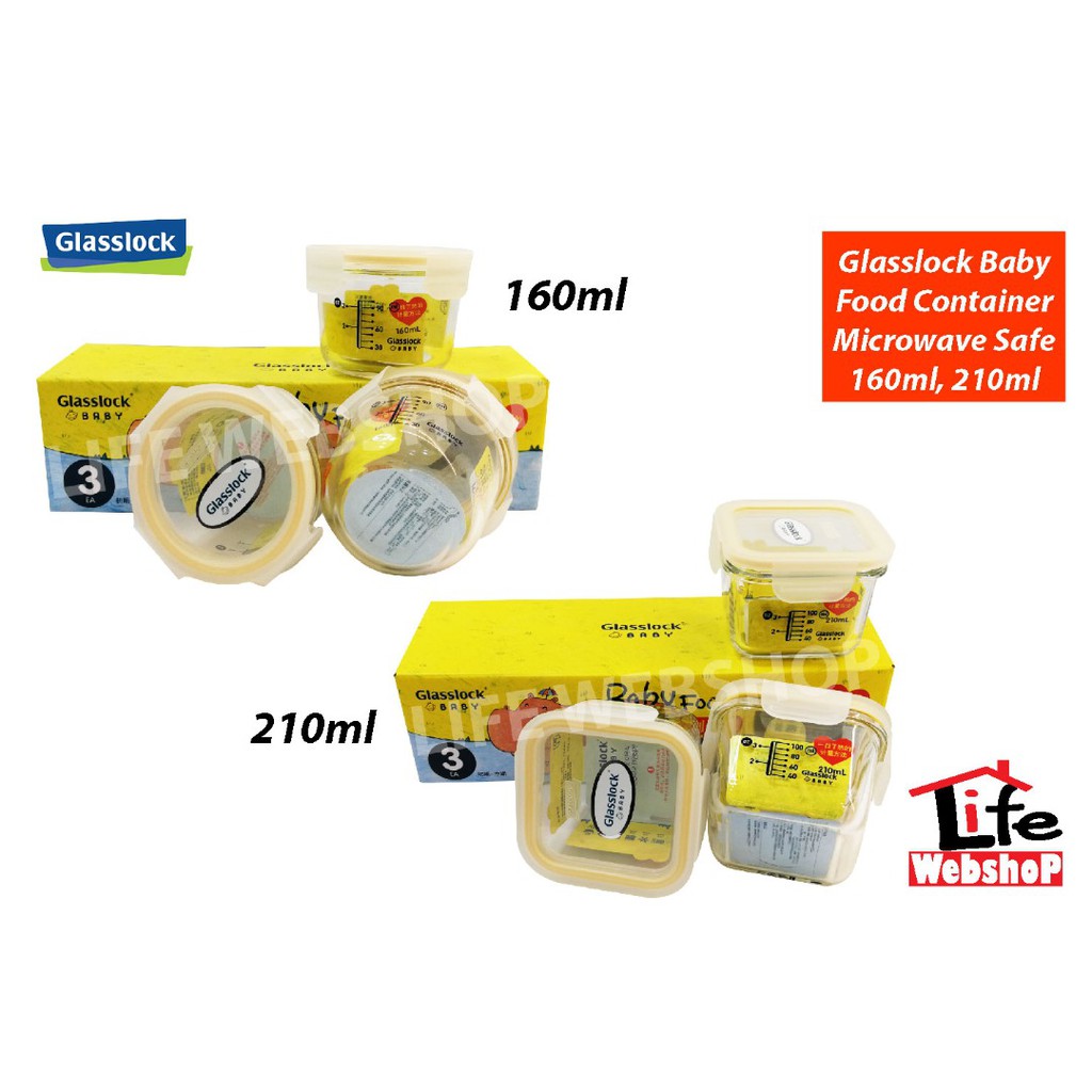 Glasslock Baby Food Container With Box Set - Scale | Shopee Malaysia