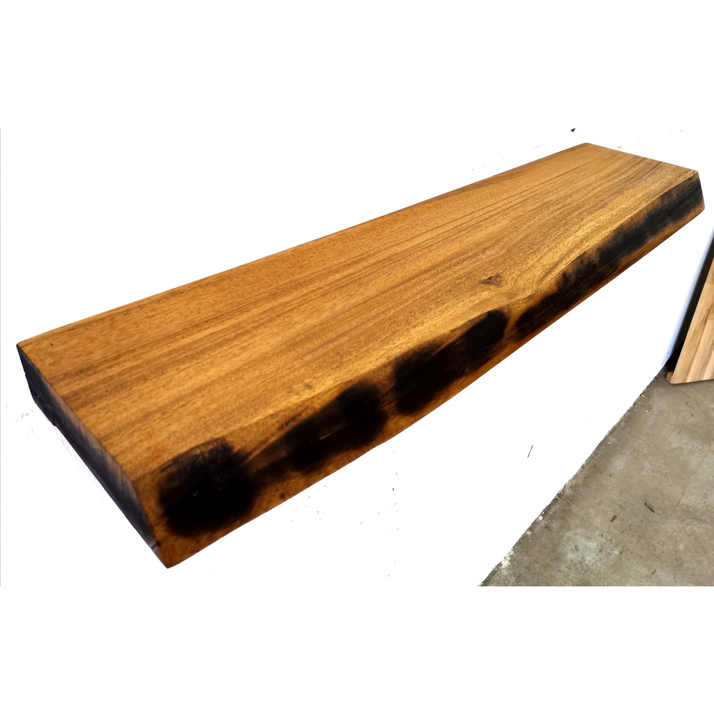 Solid Wood Shelf (50MM Extra Thickness)Loft Style Natural LiveEdge ...