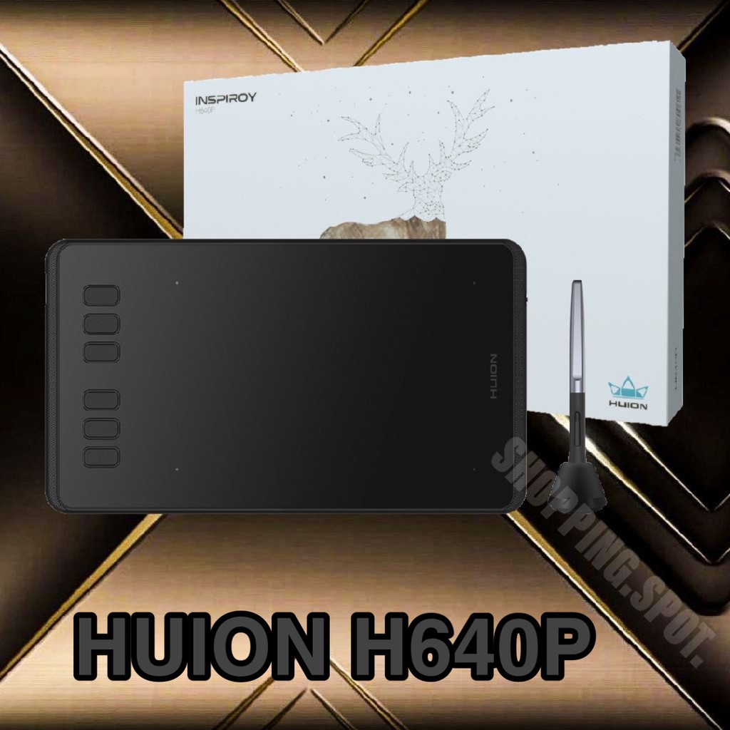 HUION Inspiroy H640P Graphics Drawing Tablet Battery-Free Stylus ...