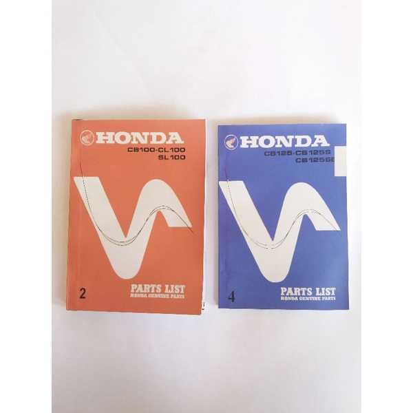 Parts list honda cb100 cl100 sl100 125 125s 125se catalog honda cb100 ...