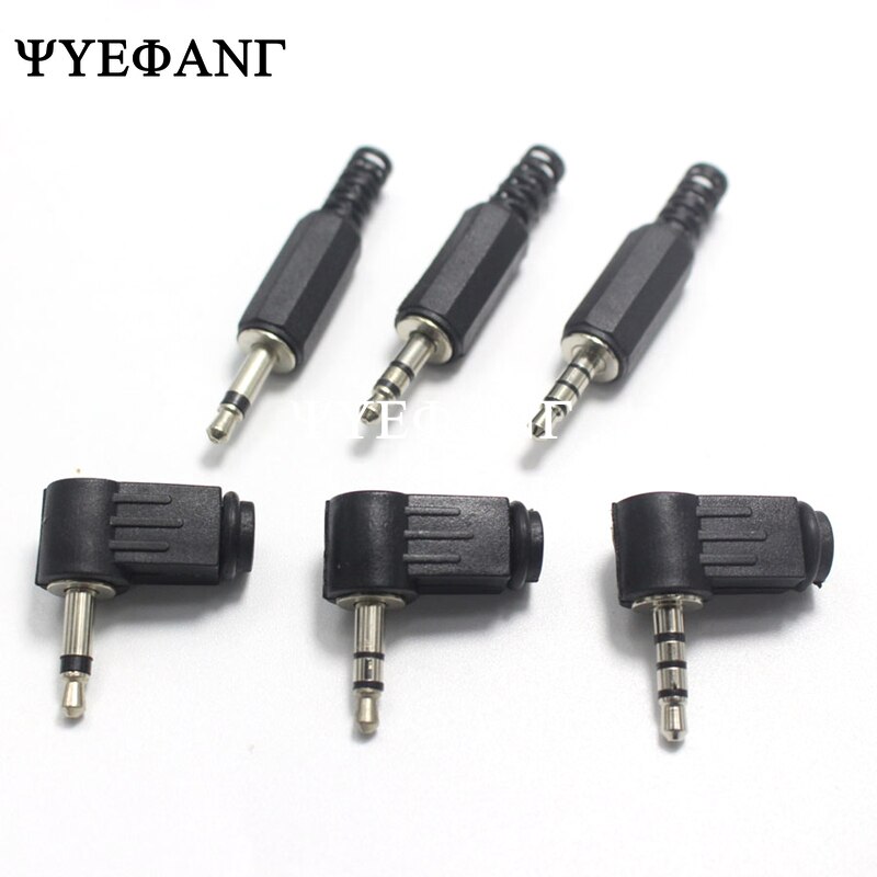 2pcs 3.5mm Audio Mono Stereo Male jack Plug 3.5 mm 2pole 3pole 4pole ...