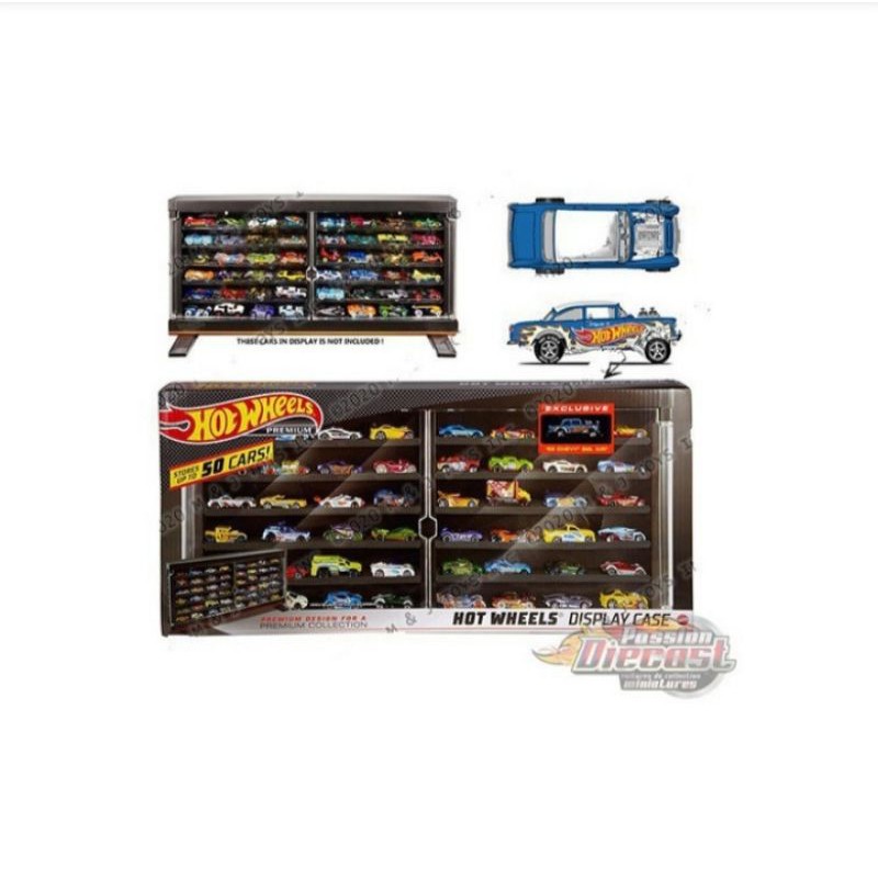 Diecast Hot Wheels Rack Premium Display Case Free 55 Chevy Bel Air ...