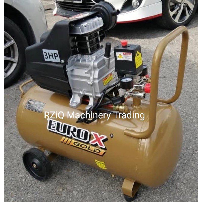RZiQ Eurox EAW-3060G GOLD 3HP 60Litre 8Bar Air Compressor (Mesin Angin) | Shopee Malaysia