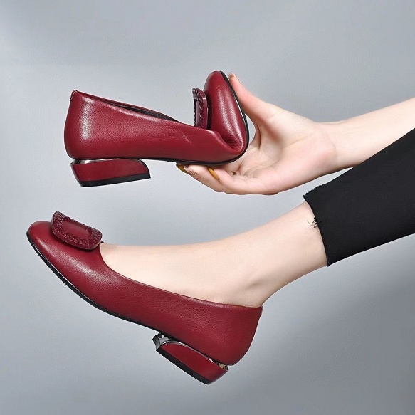 Women's low plating Heels Shoes Kasut Tinggi Wanita Perempuan flat ...