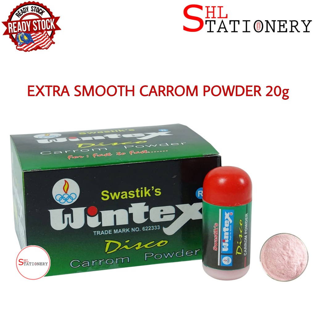 WINTEX DISCO Carrom Powder Extra Smooth Fine Quality 20g Pink Colour ...