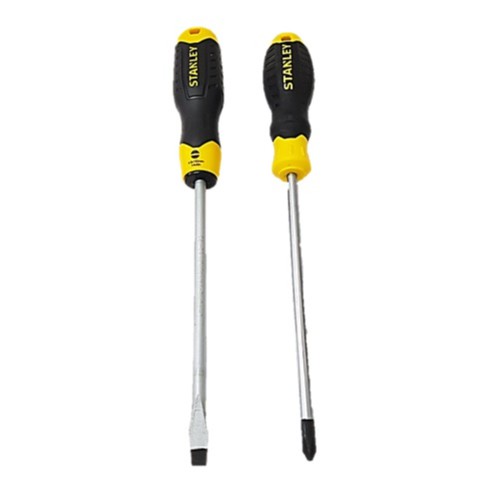 Stanley Slotted 6.5 x 150mm Philips PH 2 Screwdriver Cushion Grip Screw ...