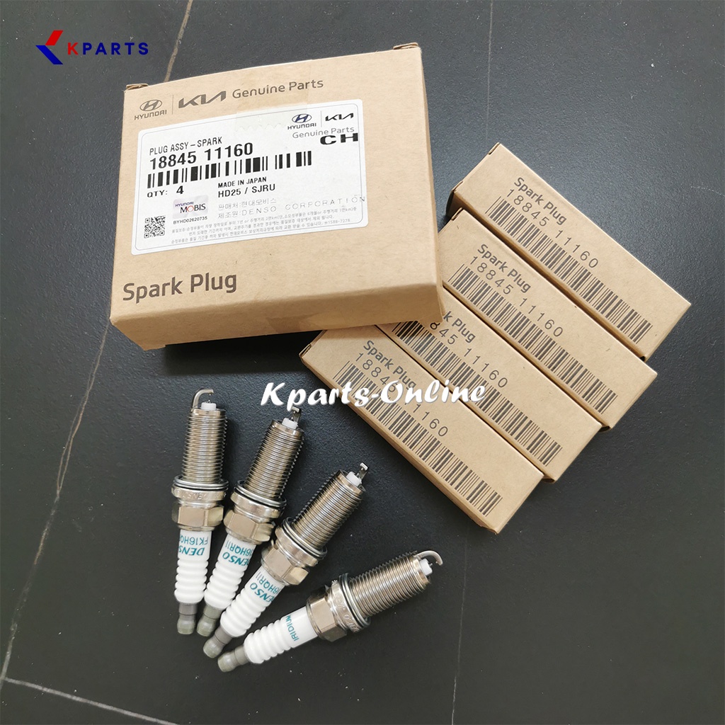 GENUINE SPARK PLUG SET (IRIDIUM) HYUNDAI SANTA FE DM 2.4CC > 18845 ...