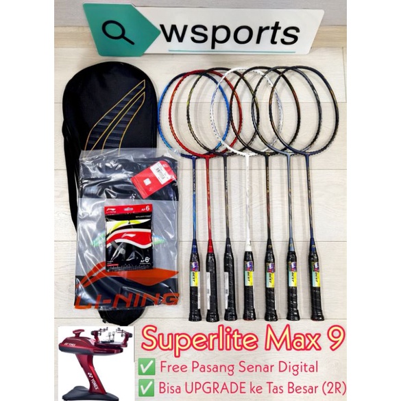 Original LiNing Superlite Max 9 10 Badminton Racket | Shopee Malaysia