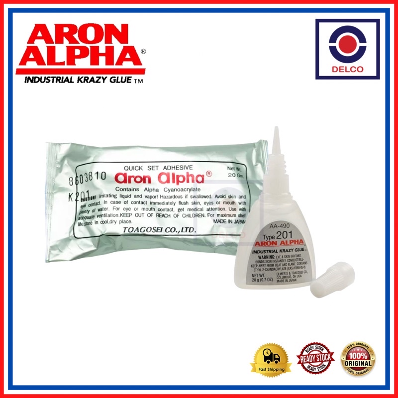 Aron Alpha Quick Set 201 Adhesive Glue 20gram k201 General purpose AA201 tube | Shopee Malaysia