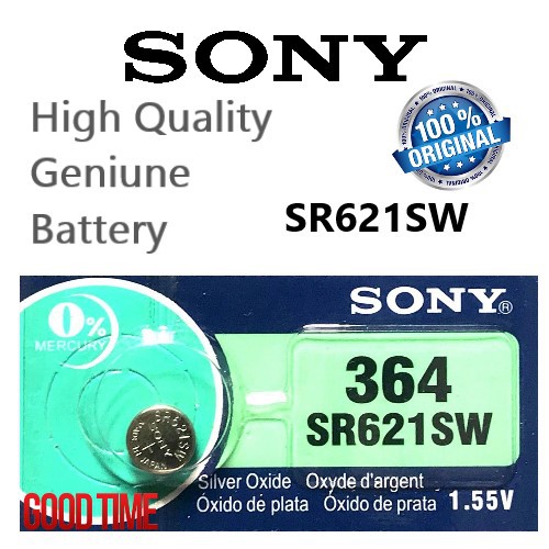 SONY ORIGINAL SILVER OXIDE SR621SW BATTERY | Shopee Malaysia