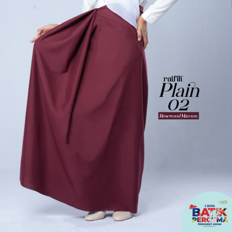 BATIK RAFILI PLAIN (BATIK VIRAL) | Shopee Malaysia