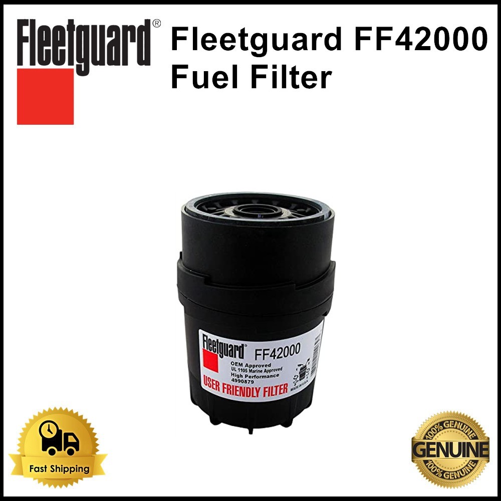 FLEETGUARD Diesel Fuel Filter for Cummins FF42000 | FF-42000 | FF 42000 ...