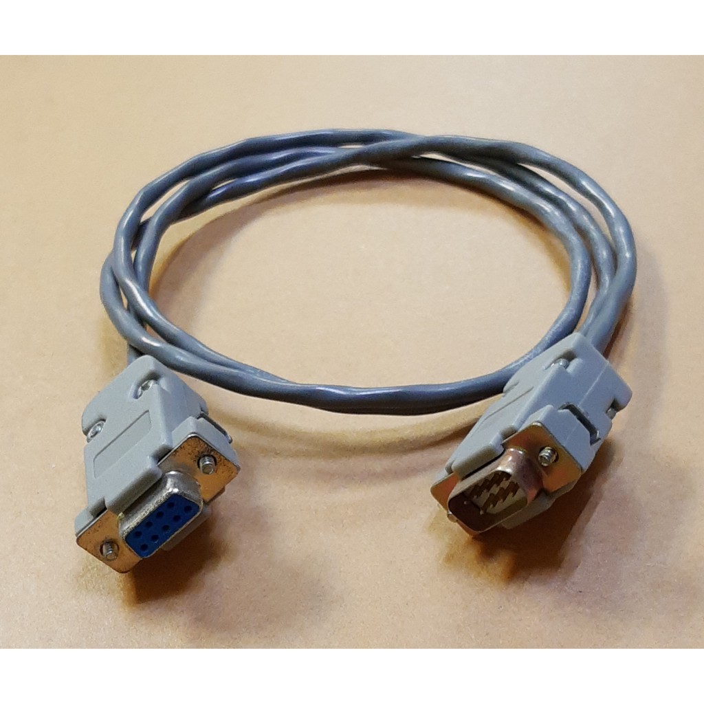 1M Serial Cable RS232 Cable DB9 9Pin Male to 9Pin Female Cable | Shopee ...