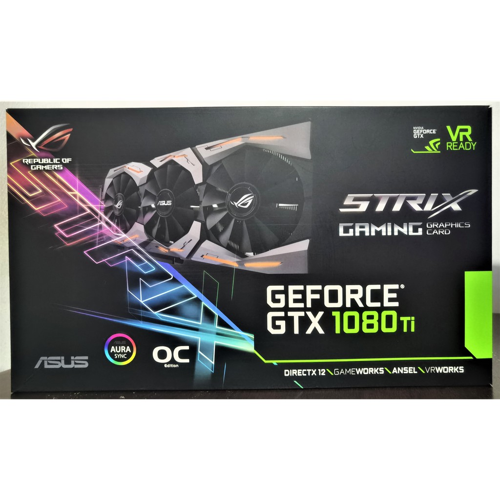 ASUS ROG STRIX 1080Ti 011G OC GAMING GRAPHIC CARD | Shopee Malaysia