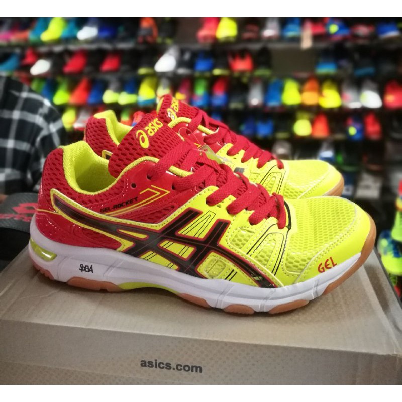 [COPY ORI 1:1] ASICS GEL ROCKET - Yellow Red | Shopee Malaysia