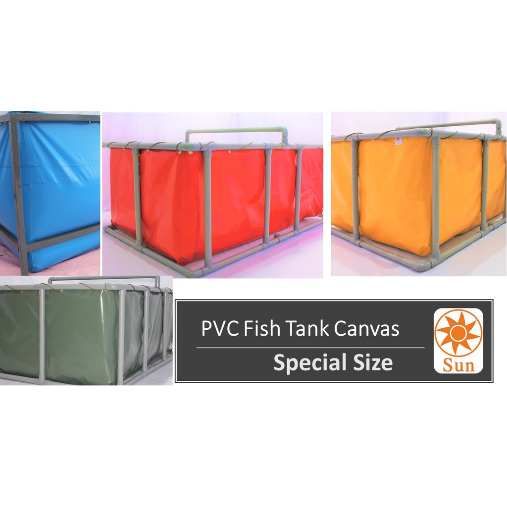 Special Size Super A Fish Tank Canvas Only Pool Aquarium. Kanvas Kolam ...