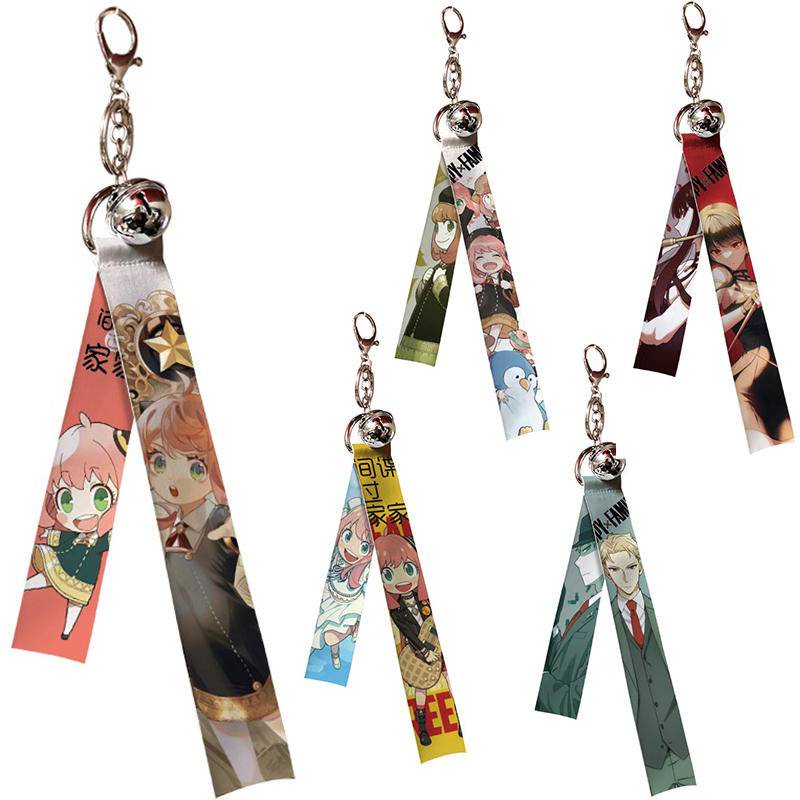 2022 Anime SPY×FAMILY Lanyards Keychain Loid Forger Anya Forger Yor ...