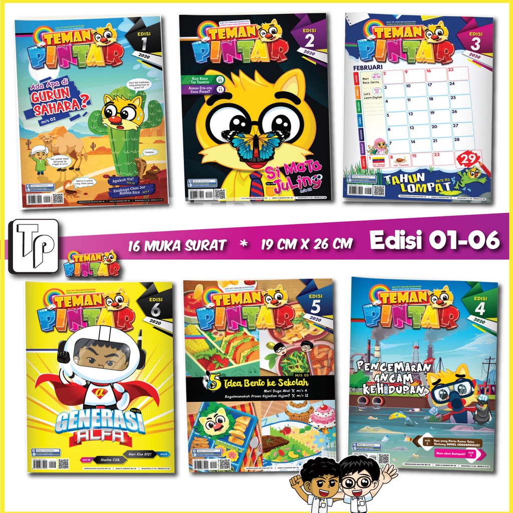 🔥 Teman Pintar 01-06 (2020) _ Kids Magazine _ Bacaan Buku Kanak-kanak ...