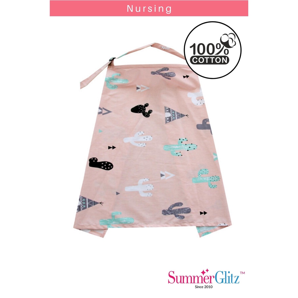 SummerGlitz 100% Cotton Nursing Cover Extra Long PLUS Size Pregnant ...