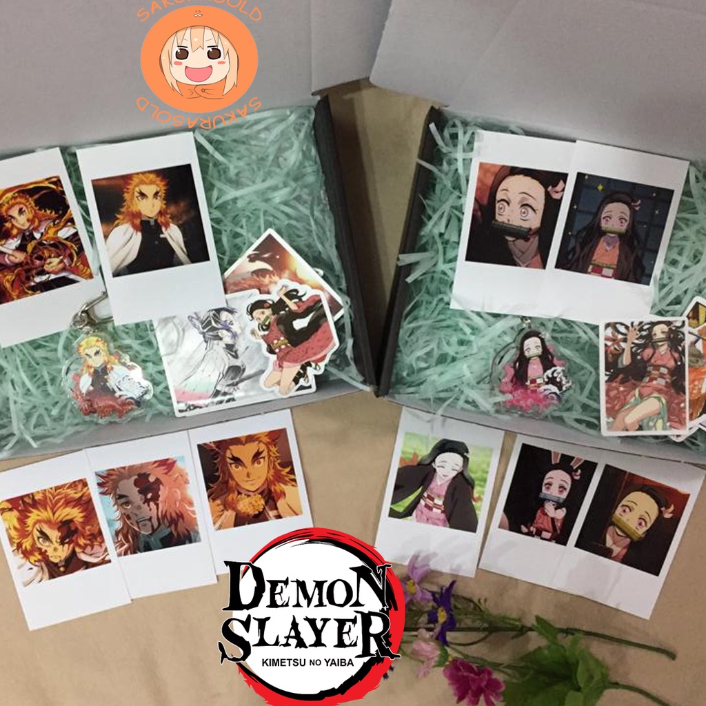Demon Slayer Gift Box Set Kimetsu no Yaiba Gift Set Box Tanjiro Kamado ...