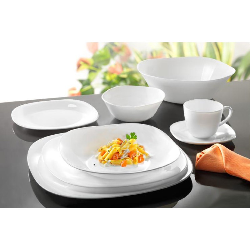 Parma 12 Square Glass Dinnerware Set Piece (Bormioli Rocco) | Shopee ...