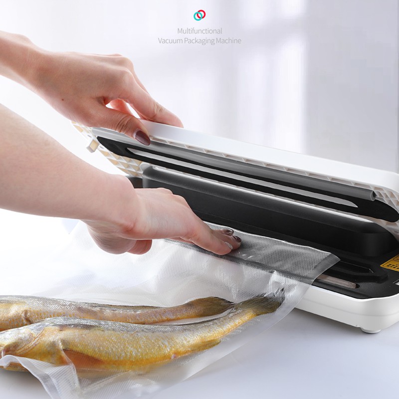 Vacum Pengedap Udara Makanan Household Vacuum Sealer Machine Automatic ...