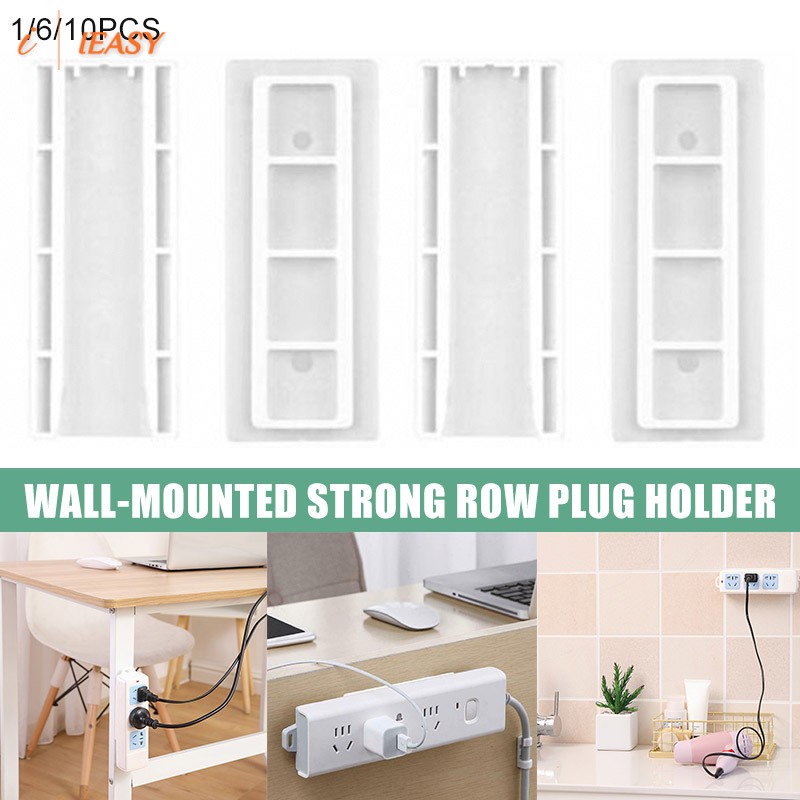 1/6/10 Pcs Wall Hanging Patch Panel Wall Storage Plug Extension Socket ...