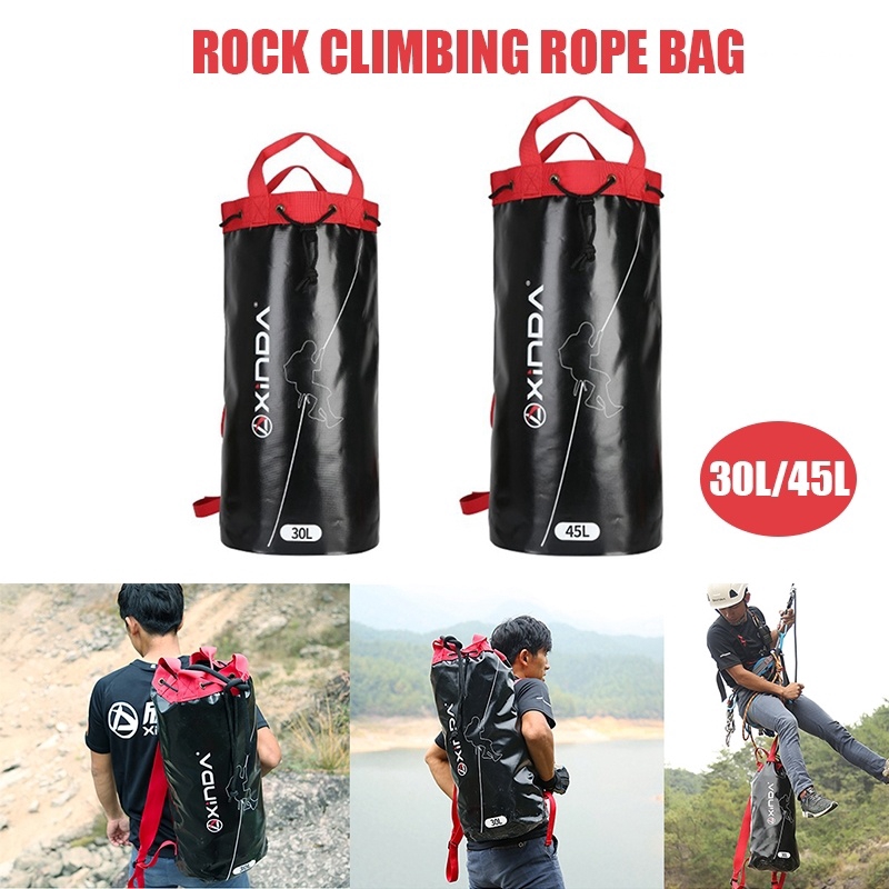 Rock Climbing Rope Bag Mountaineering Storage Holder Backpack ...