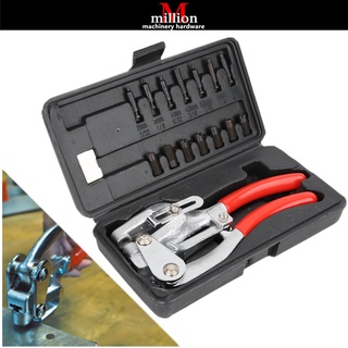 16pcs 2mm-7mm Hand-Held Power Punch Kit Stainless Steel Iron Plastic ...
